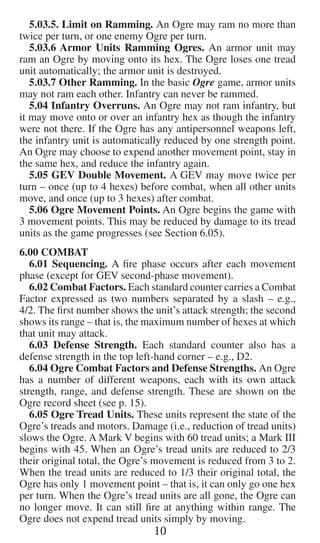 Pocket Ogre Game Rules | PDF