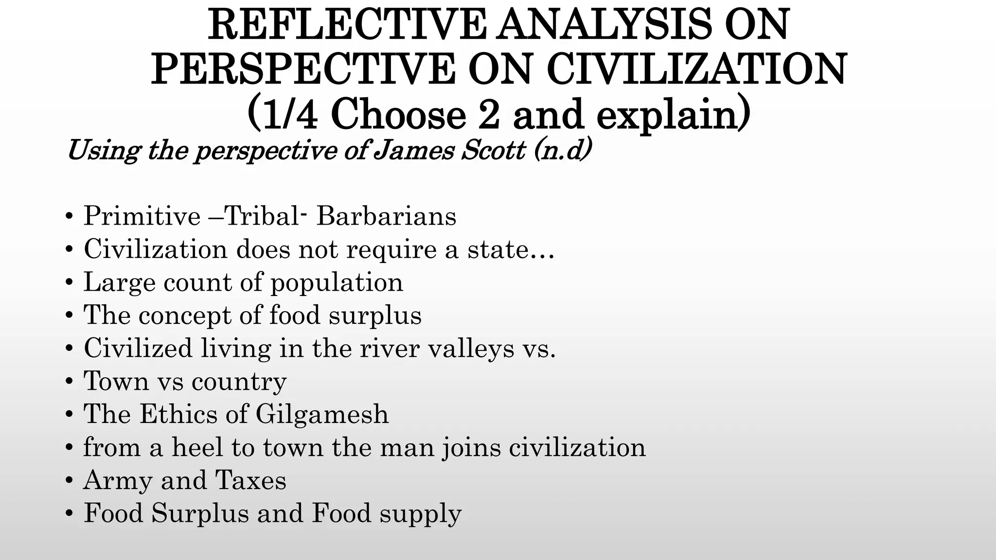 Perspective on Civilization Lecture 1 | PPTX