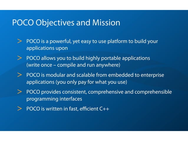 POCO C++ Libraries Intro and Overview | PDF | Operating Systems | Computer Software and Applications
