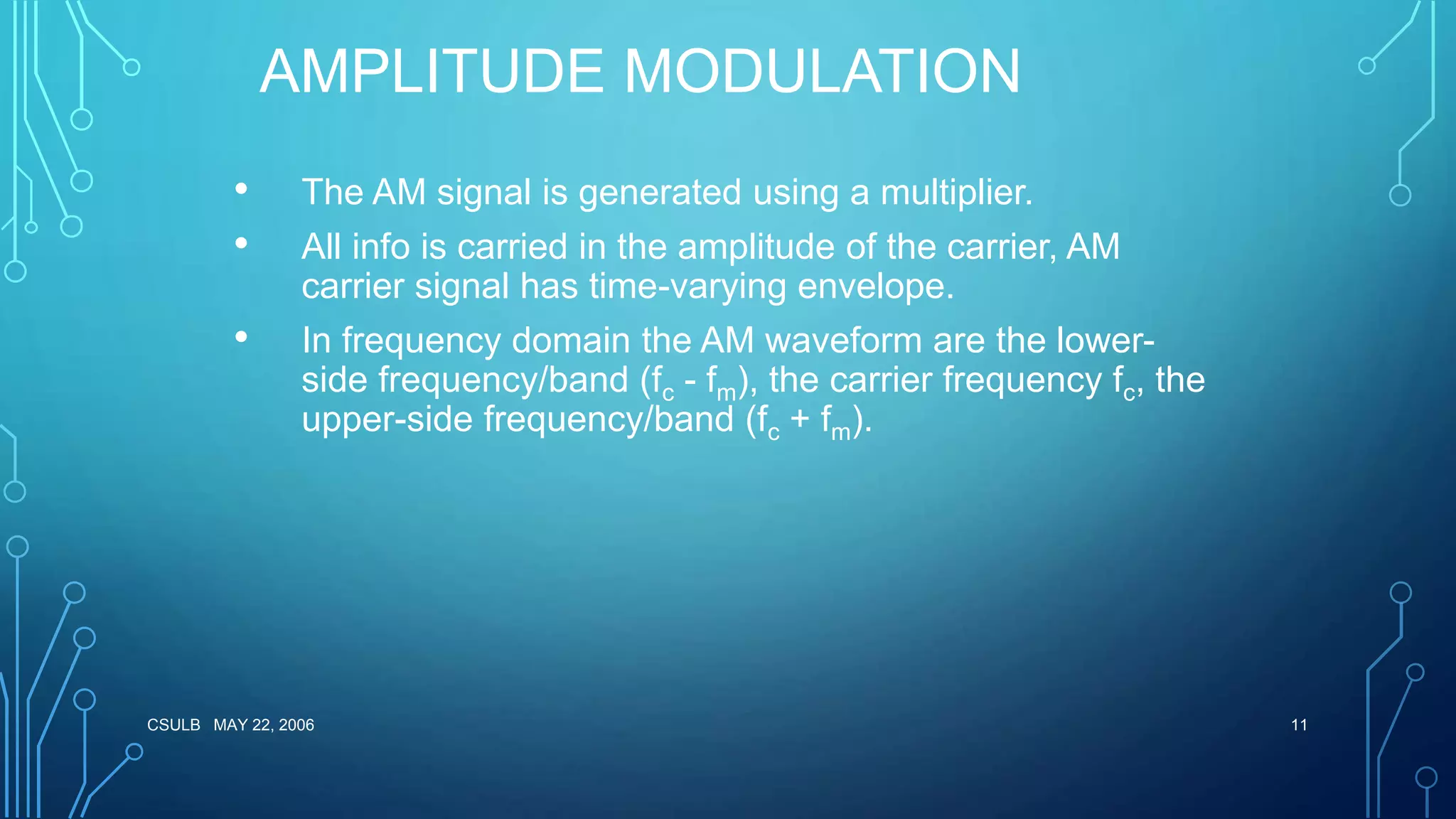 multiplexing and amplitude modulation | PPT
