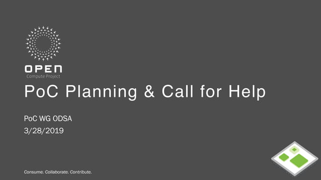 PoC Planning & Call for Help | PPT