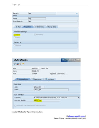SAP Workflow Po create workflow by pavan golesar | PDF