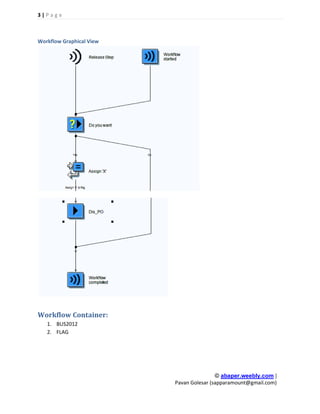 SAP Workflow Po create workflow by pavan golesar | PDF