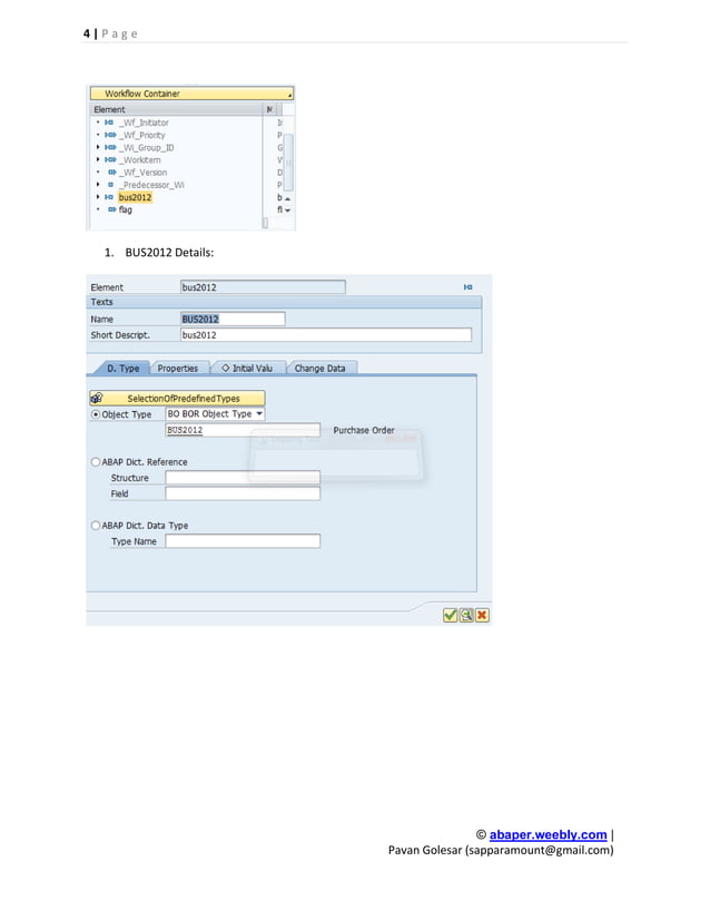 SAP Workflow Po create workflow by pavan golesar | PDF