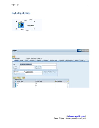 SAP Workflow Po create workflow by pavan golesar | PDF