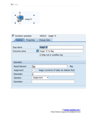 SAP Workflow Po create workflow by pavan golesar | PDF
