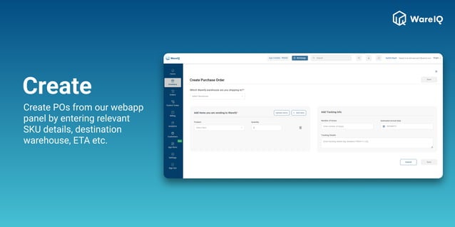 WareIQ PO Creation and Tracking | PPT