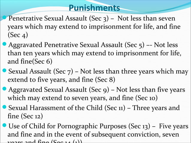 POCSO Act | PPT | Crime & Harmful Acts to Individuals, Society & Human ...