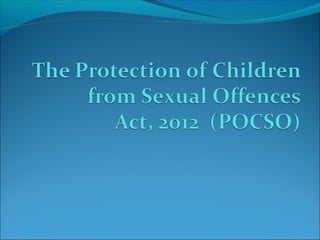 POCSO Act | PPT