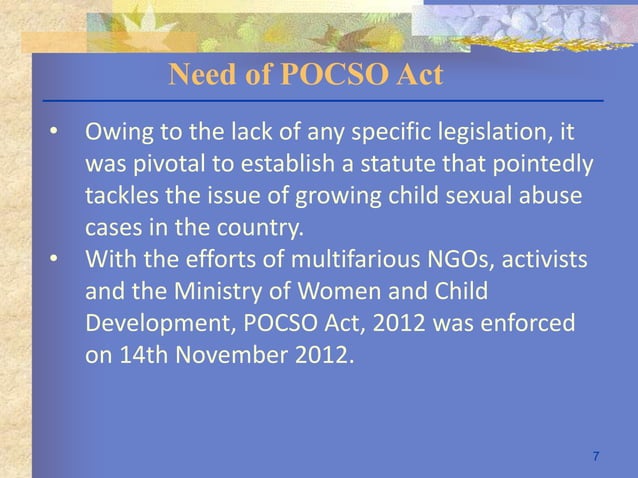 POCSO-ACT.pptx | Debated Sensitive Social Issues | Sensitive Topics