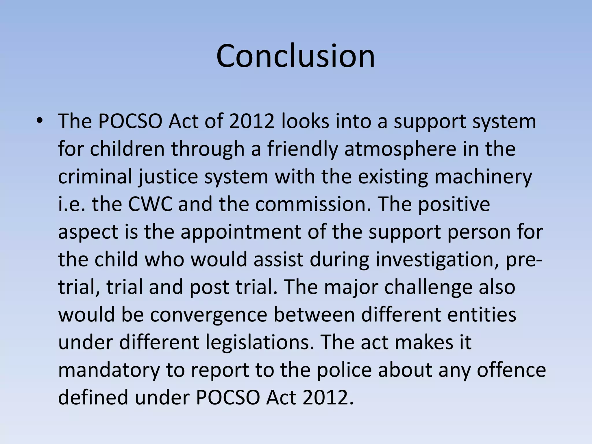 POCSO ACT 2012 | PPTX