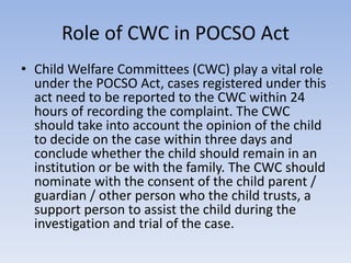 POCSO ACT 2012 | PPTX