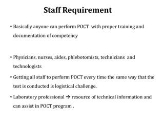 Point of care testing ( POCT) | PDF