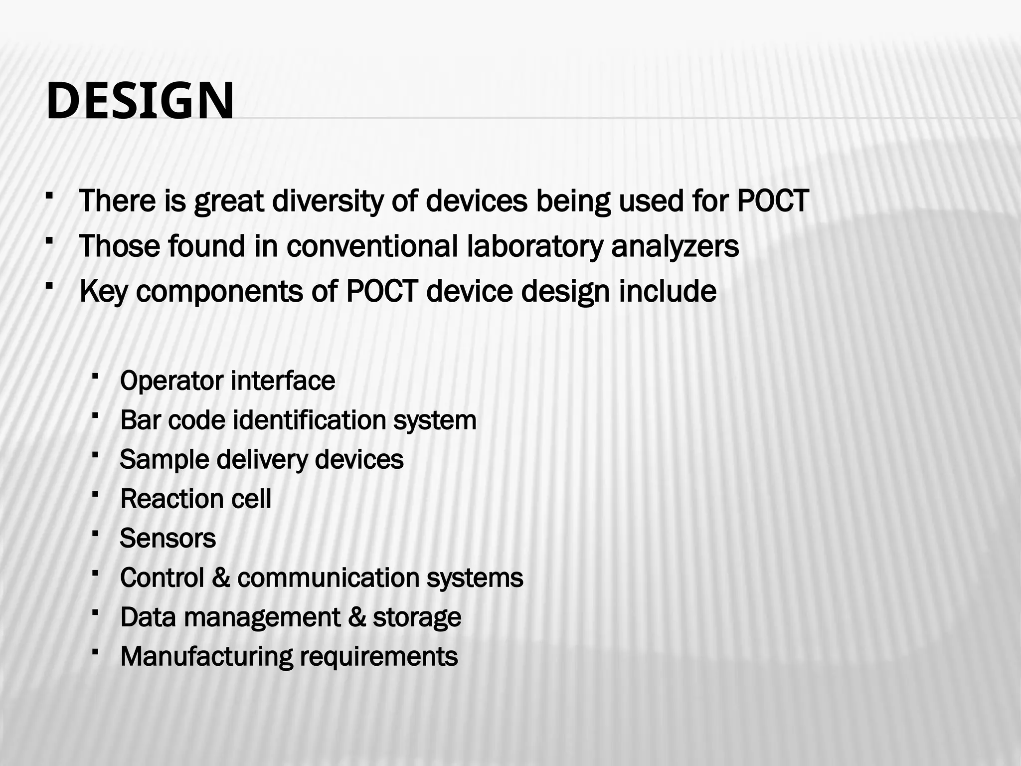 Point of care testing in clinical laboratories | PPTX