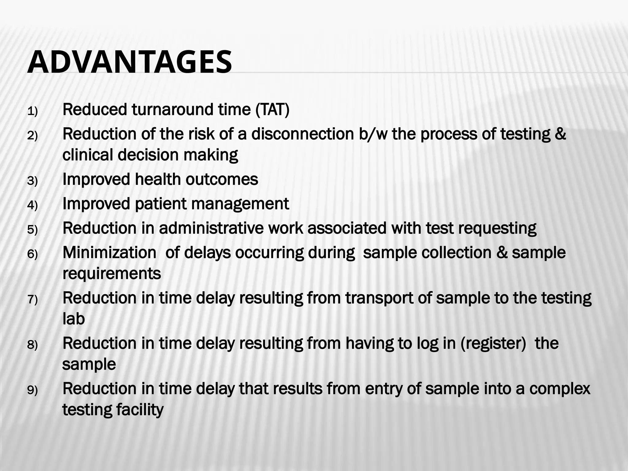 Point of care testing in clinical laboratories | PPTX