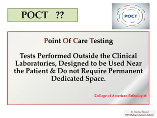 POCT (Challenges in laboratory medicine) | PDF