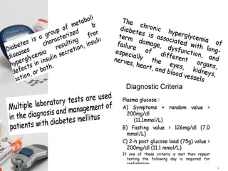 Poct diabetes mellitus | PPT