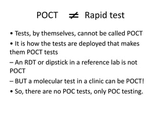 Poct in your pediatric OPD practice | PPT