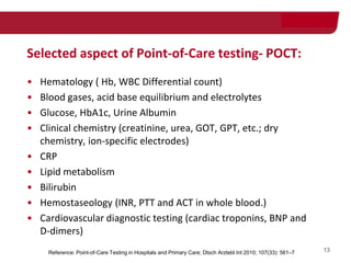 Poct in your pediatric OPD practice | PPT