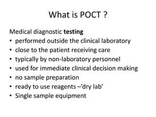 Poct in your pediatric OPD practice | PPT