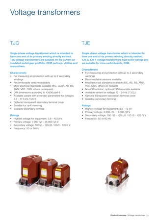 ABB Indoor Current & Voltage Transformers - Instrument Transformers For ...