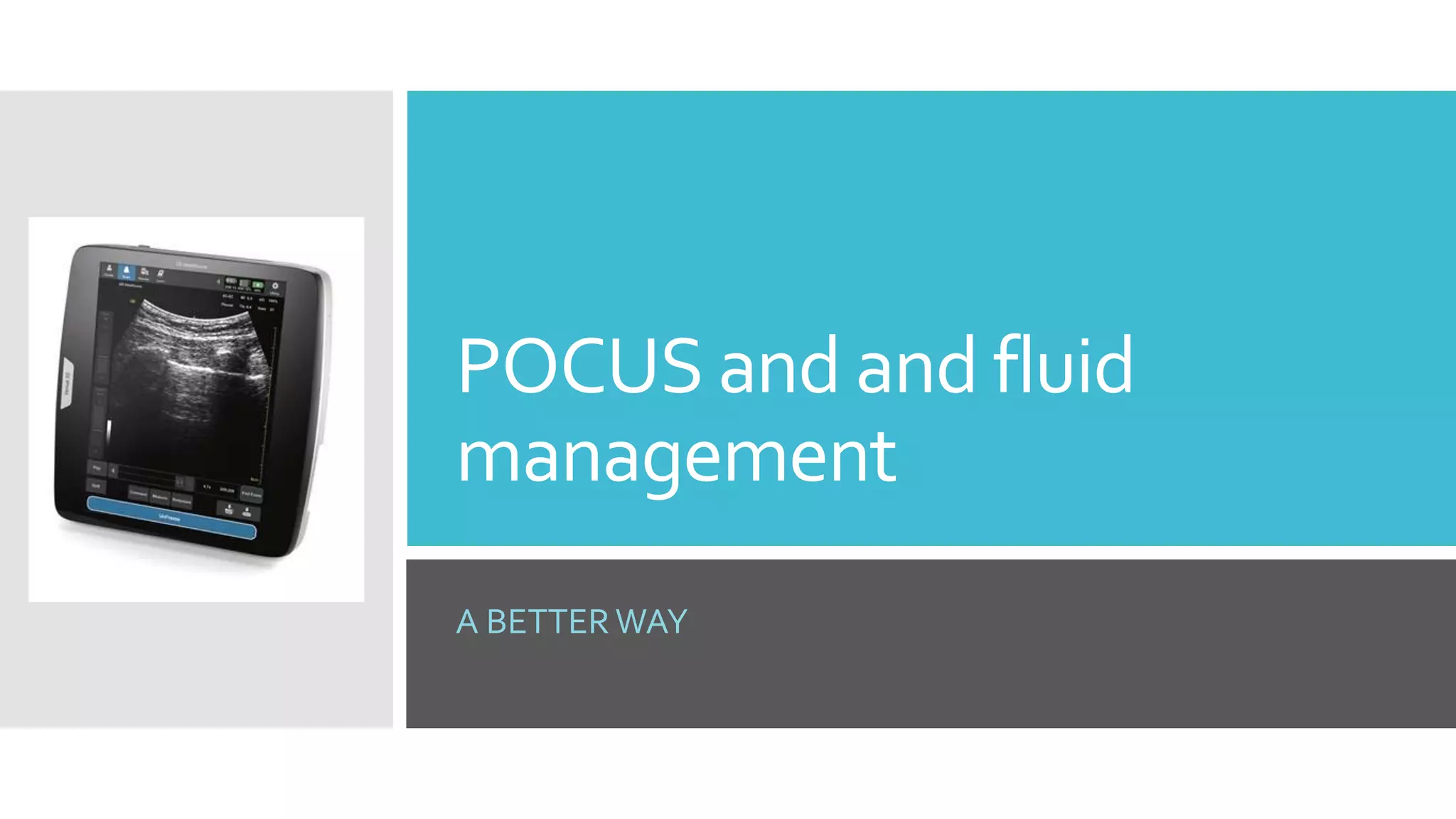 Pocus and deresuscitation | PPTX