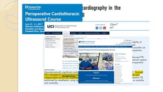 POCUS for Residents of Anesthesia and Critical care | PPTX