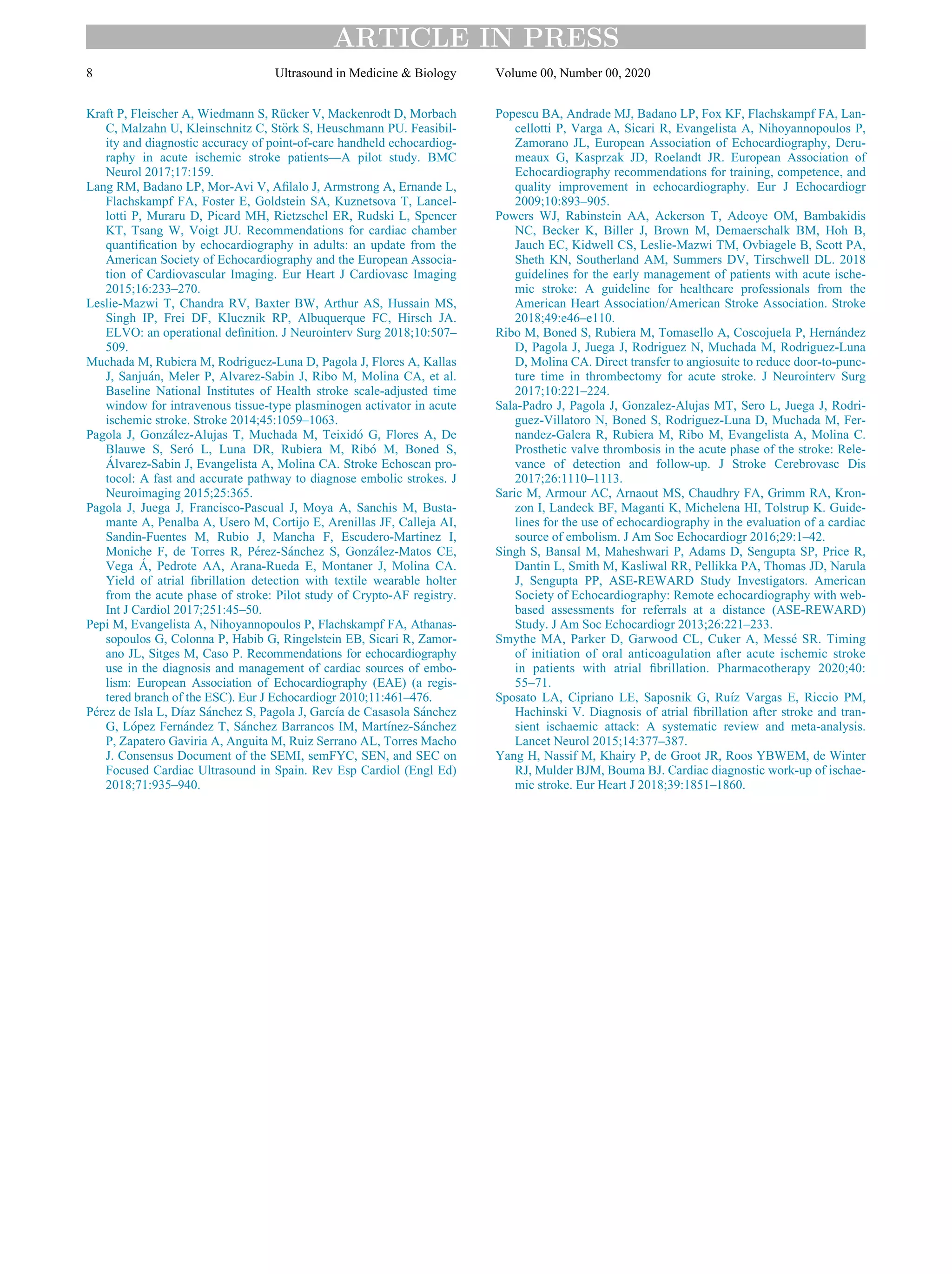 Pocus in acute ischemic stroke.docx | Heart and Cardiovascular Diseases ...