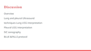POCUS lung ultrasound (2).pptx ultrasound | PPTX