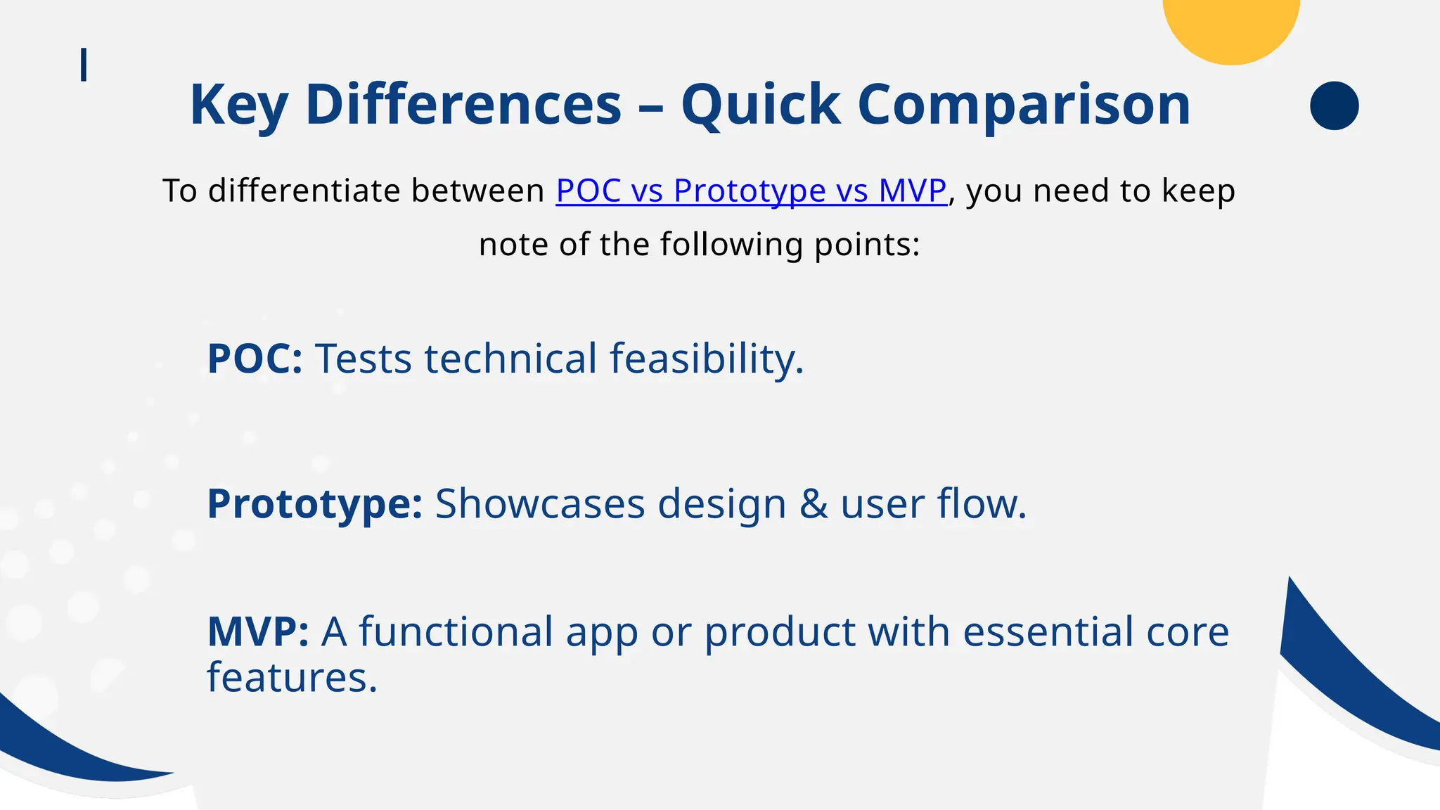 POC vs MVP vs Prototype: What's The Key Differences? | PPTX