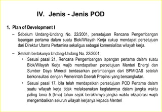 plan of development oil & gas in Indonesia | PPT