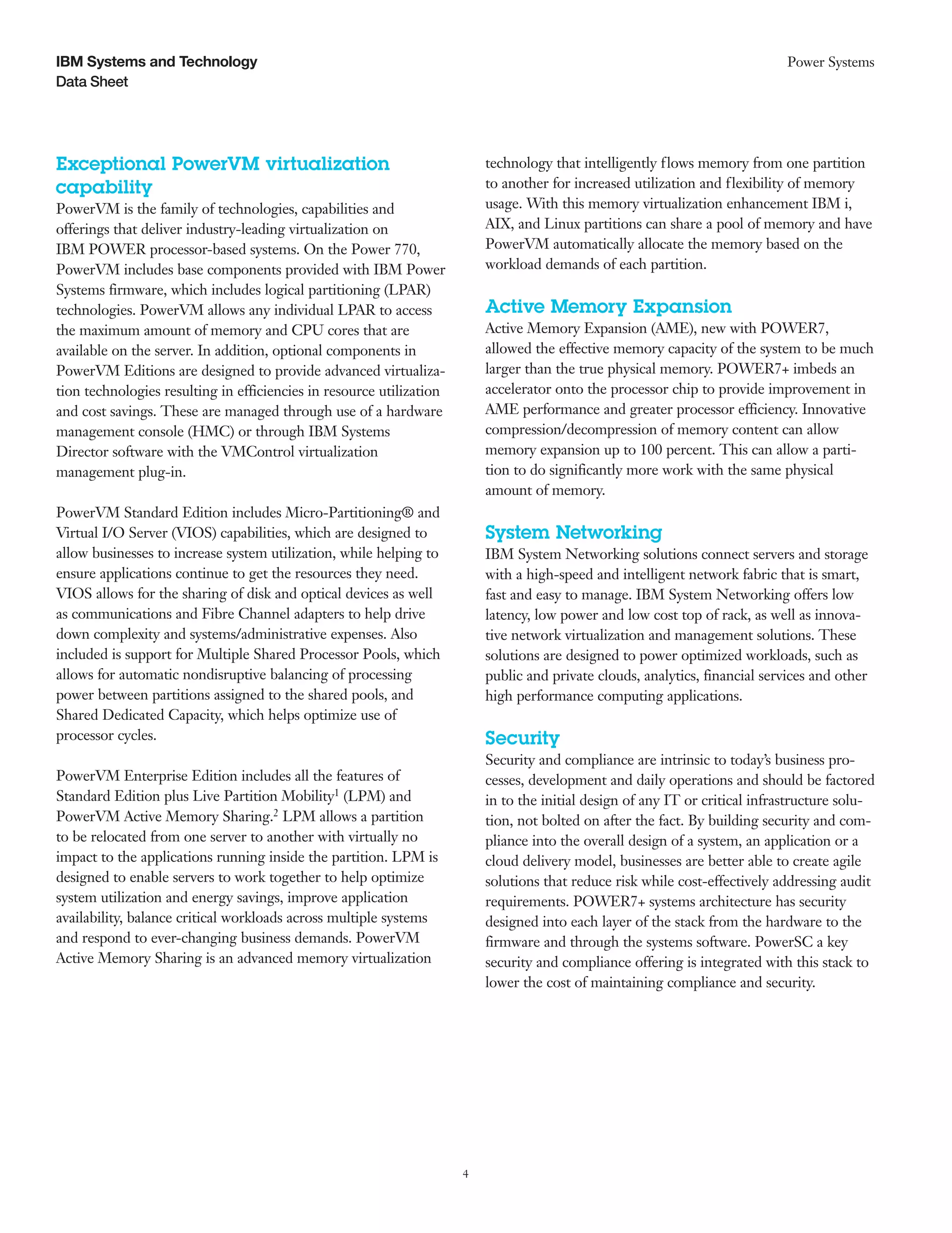 IBM Power 770 server | PDF