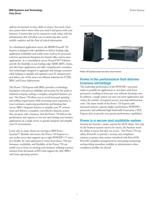 IBM Power 720 Express server | PDF