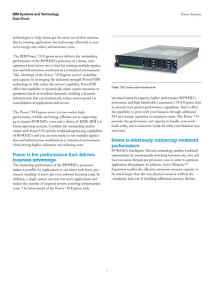 IBM Power 730 Express server | PDF