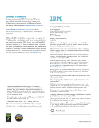 IBM PowerLinux 7R2 server | PDF