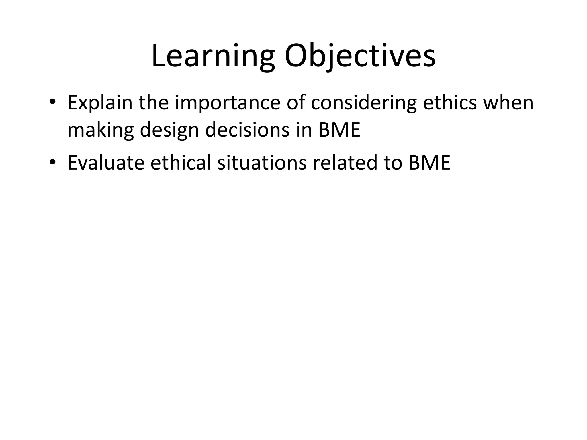 PodCase on biomedical engineering ethics | PPTX