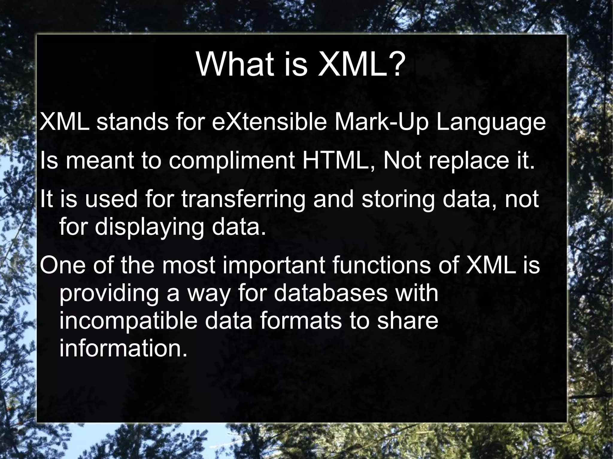 Web 130 XML Podcast | ODP | Web Design and HTML | Internet