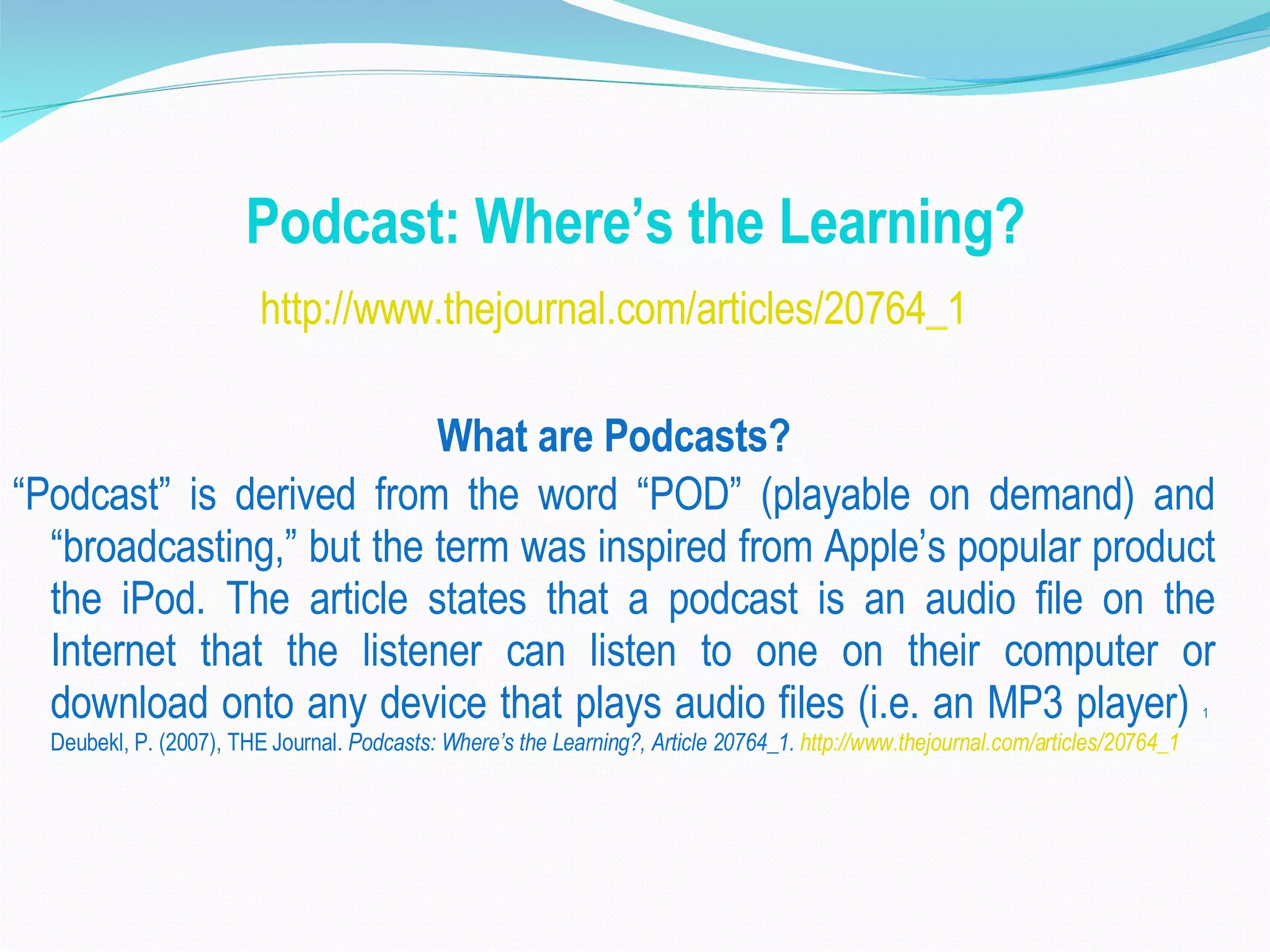 Podcast | PPT