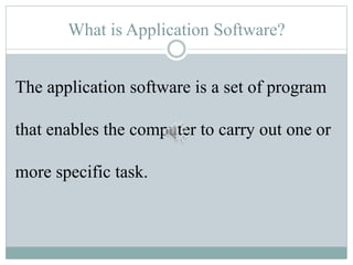 Application Software | PPTX