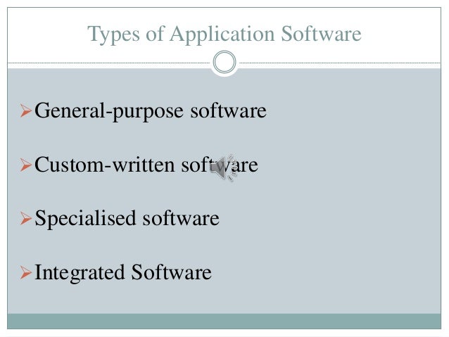 Application Software