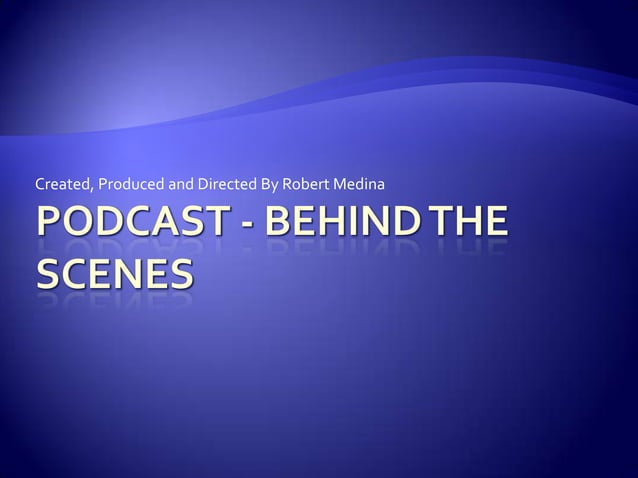 Podcast behind the scenes | PPTX