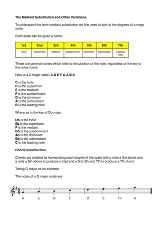 Episode 6 : The Mediant Substitution and Other Variations | PDF