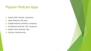 Introduction to Podcasting | PPTX