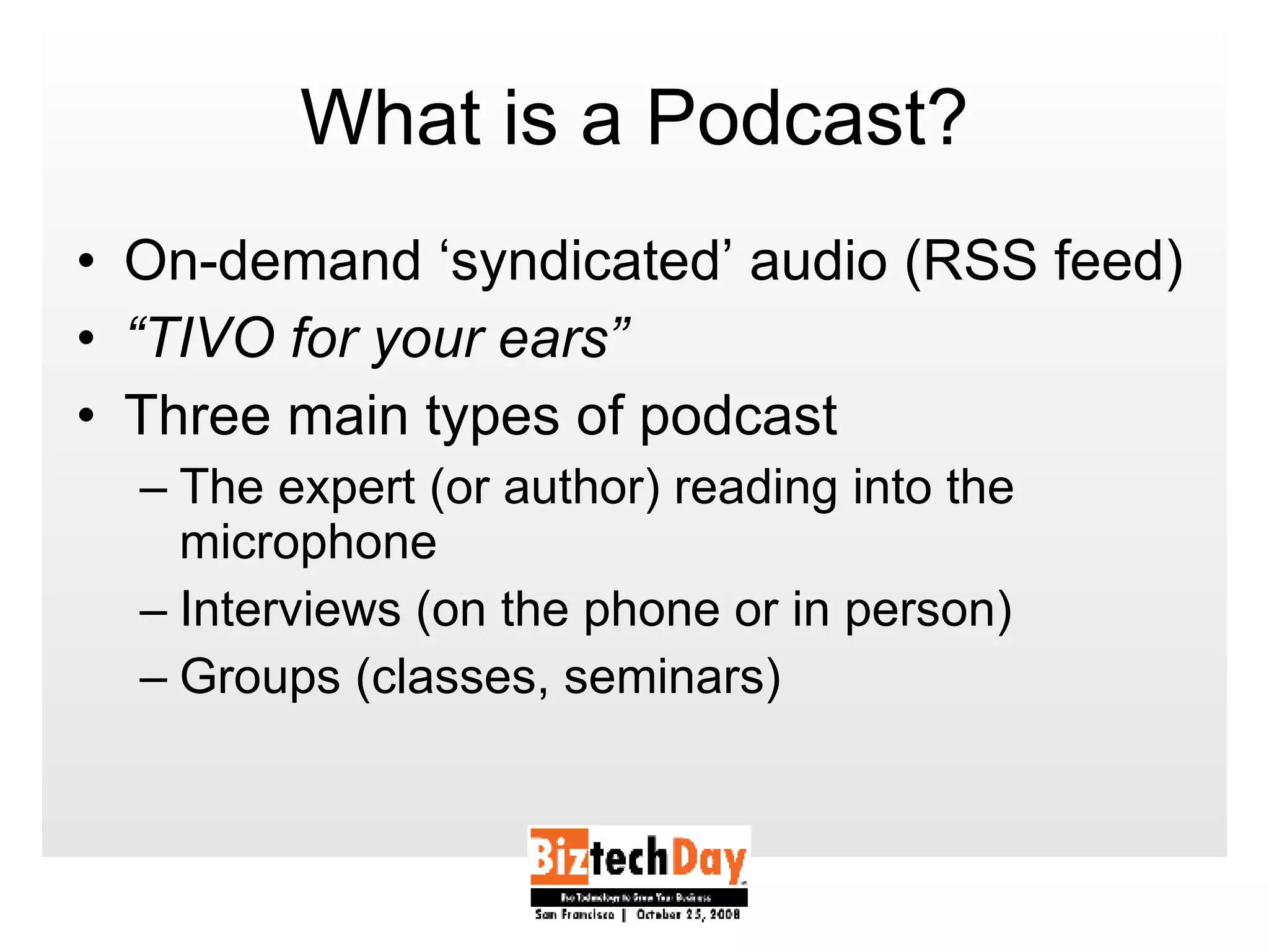 Podcasting 101 | PPT