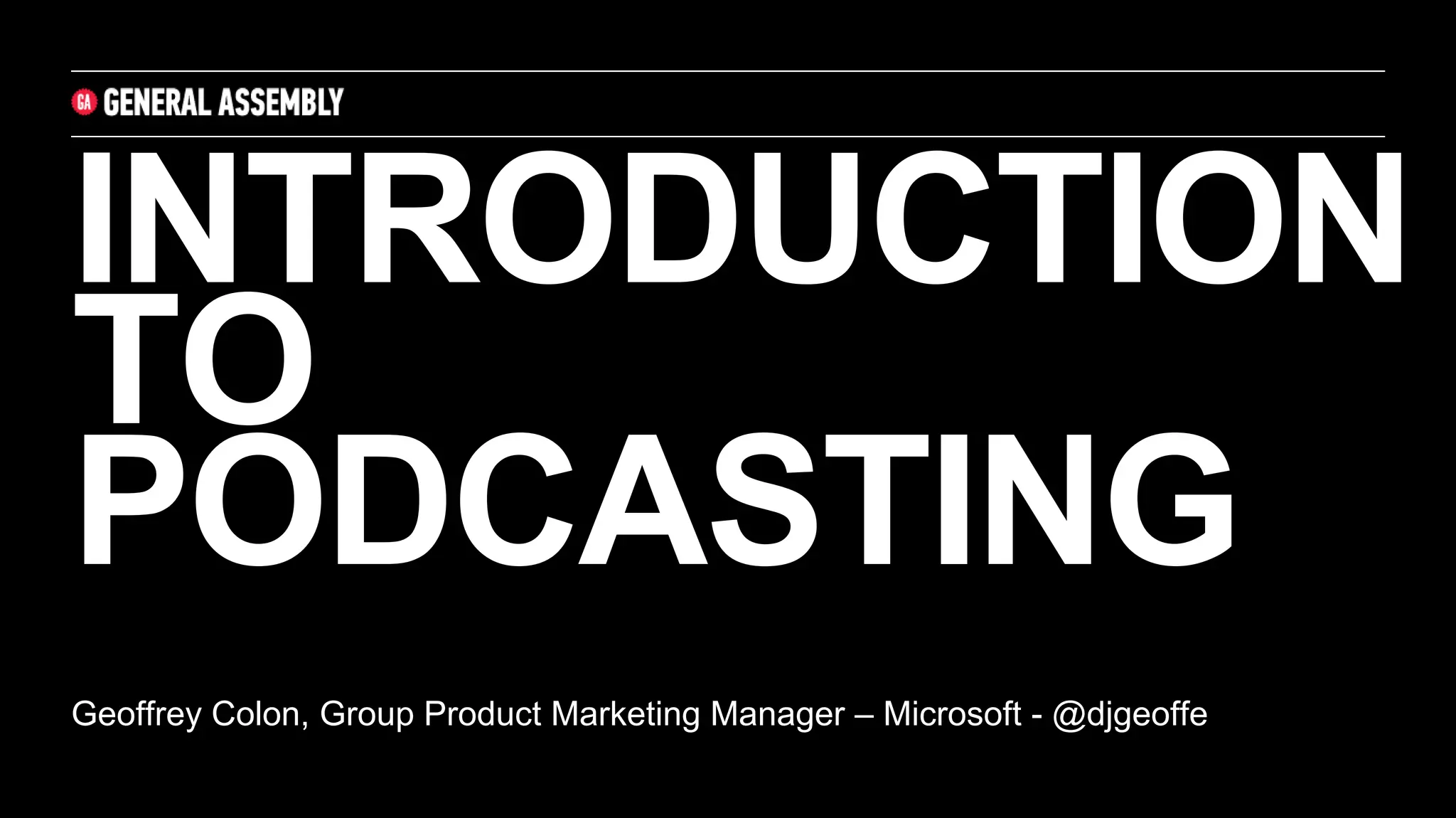 Introduction to Podcasting | PPTX