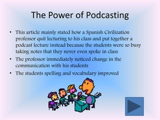 Podcasting In Education | PPT
