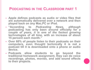 Podcasting in education | PPTX