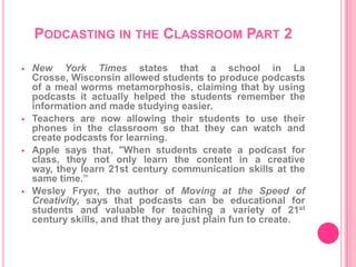 Podcasting in education | PPTX
