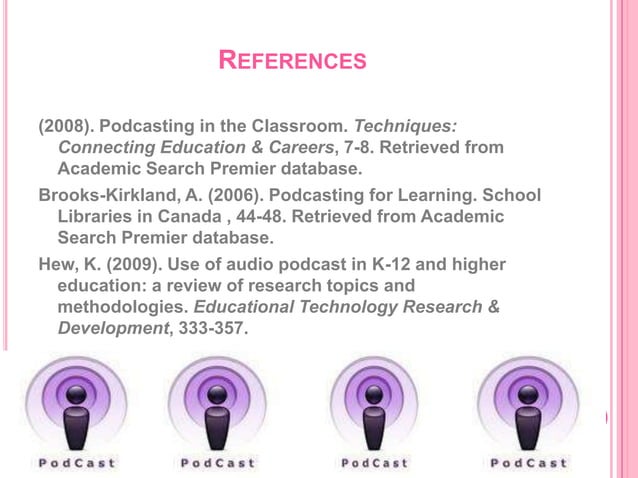 Podcasting in education | PPTX
