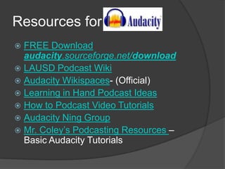 Podcasting In Your Classroom | PPTX